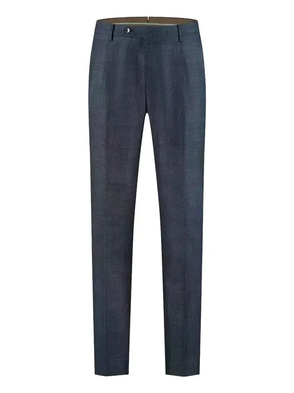 BERWICH Checked Trousers - Blue