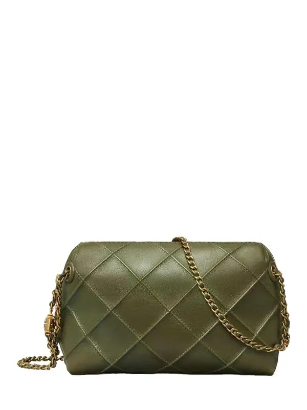 Tory Burch Fleming Soft Quilted Mini Bag - Green
