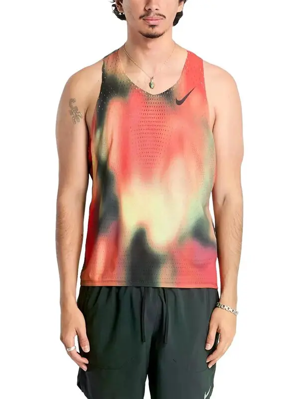 Nike Aeroswift Elite Entry Running Tank Top - Red