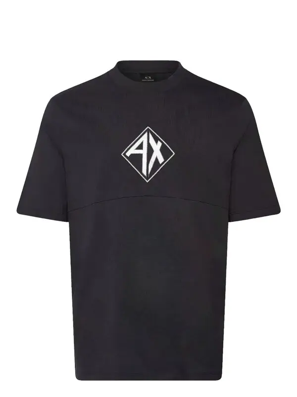 Armani Exchange Logo-print Cotton T-shirt - Blue
