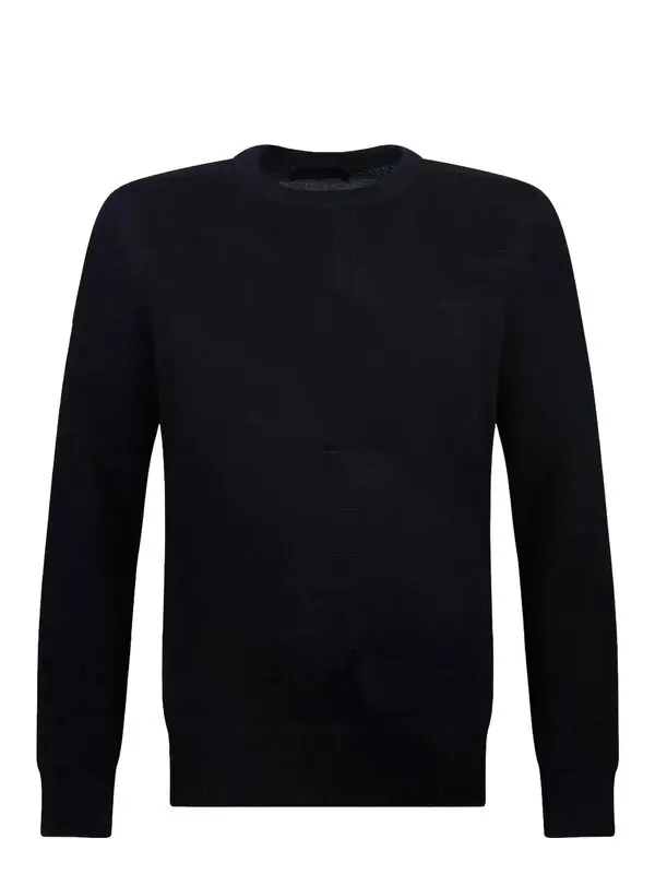 GRAN SASSO Crewneck Ribbed Sweater - Blue