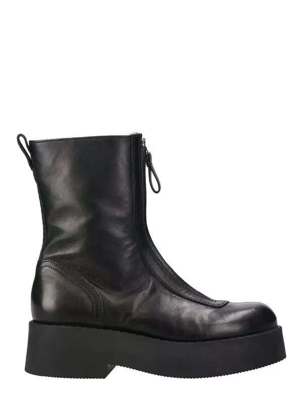 Premiata Platform Zip Boots - Black