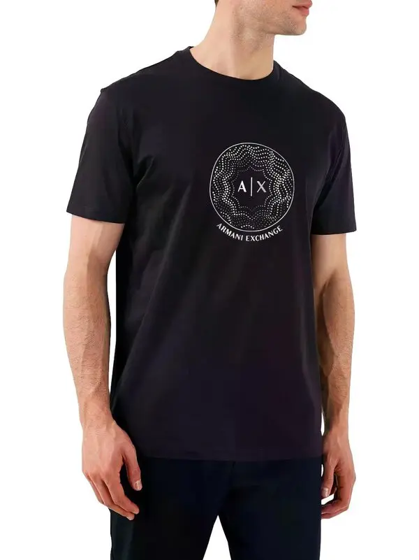 Armani Exchange Logo-print T-shirt - Black