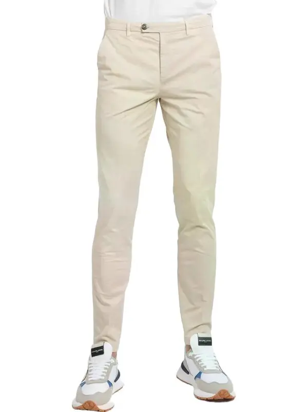 CRUNA Button-fastening Trousers - Neutrals