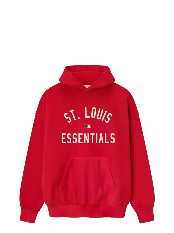 Fear Of God Mlb Cardinals Logo Hoodie - Red
