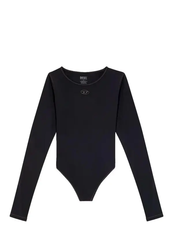 DIESEL® Angelica-utlt Long-sleeve Bodysuit - Black