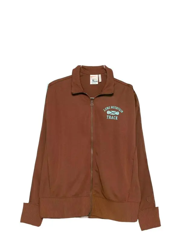 Champion Zip-up Striped Sweatshirt - Brown