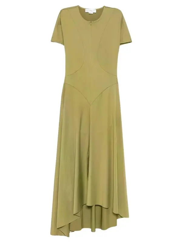 Victoria Beckham Zip Midi Dress - Green
