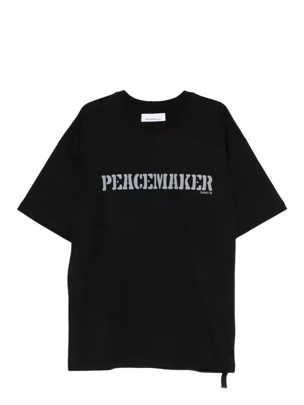 PEACEMAKER OAMC Flower-graphic T-shirt - Black