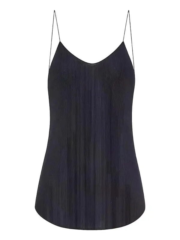 FORTE_FORTE Ribbed Tank Top - Blue