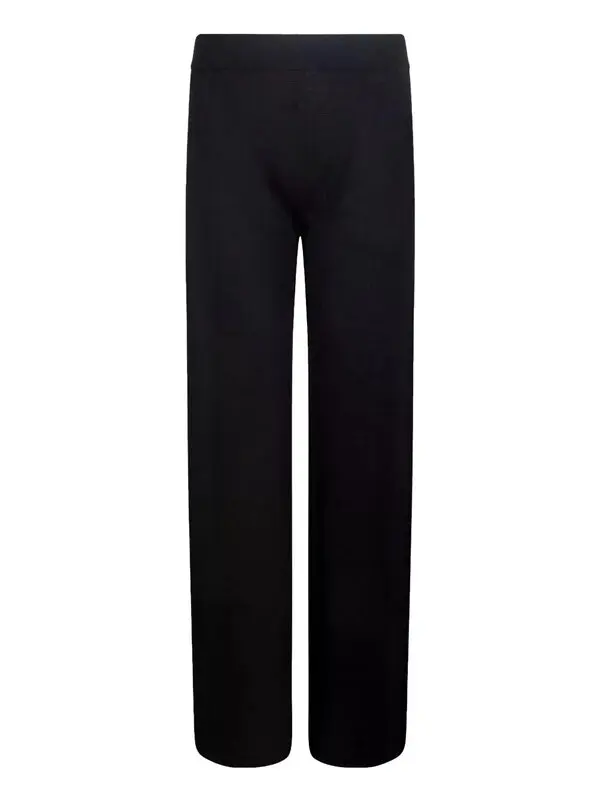 JEI-O Ribbed Knit Trousers - Black