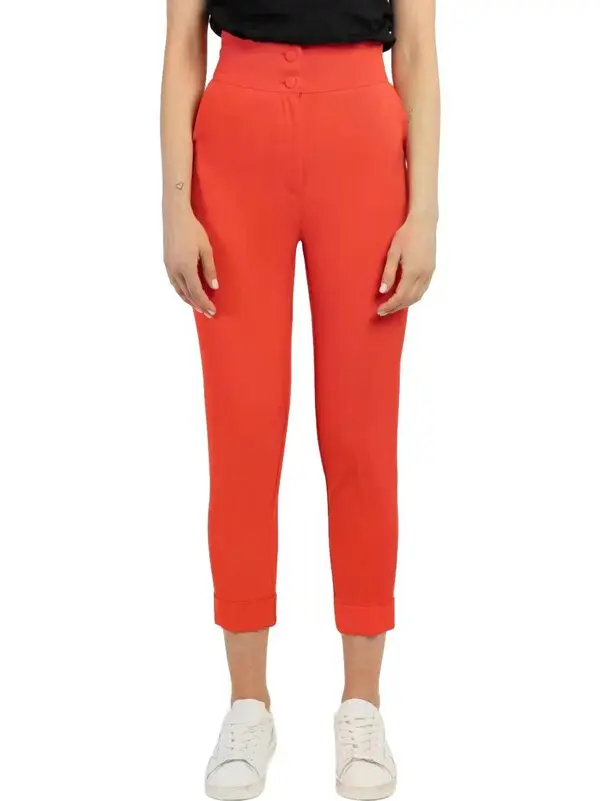 ACTUALEE High-waist Trousers - Orange
