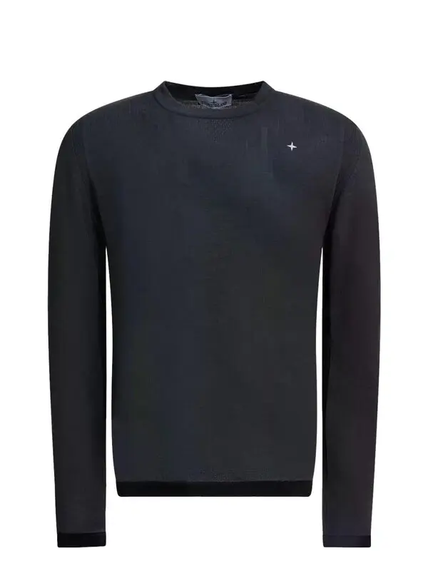 Stone Island Star Motif Crew-neck Sweatshirt - Grey