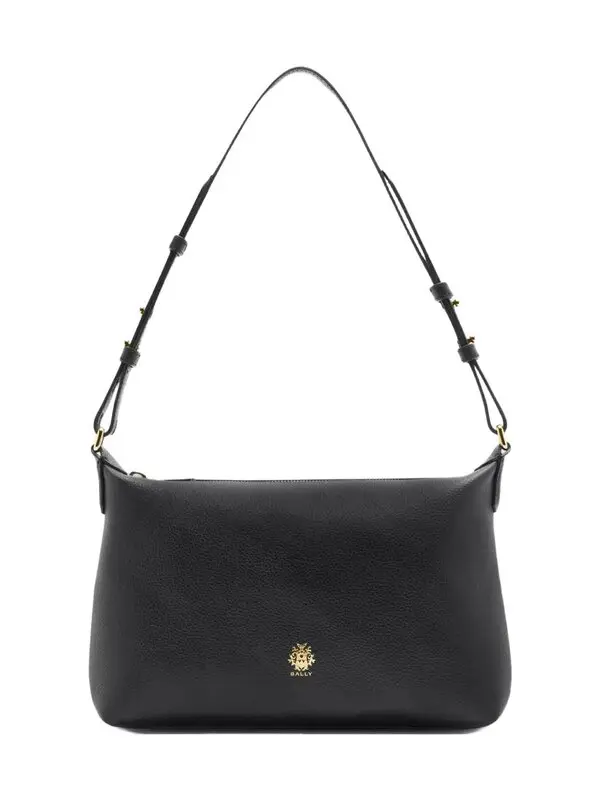 Bally Hera Hobo Leather Shoulder Bag - Black