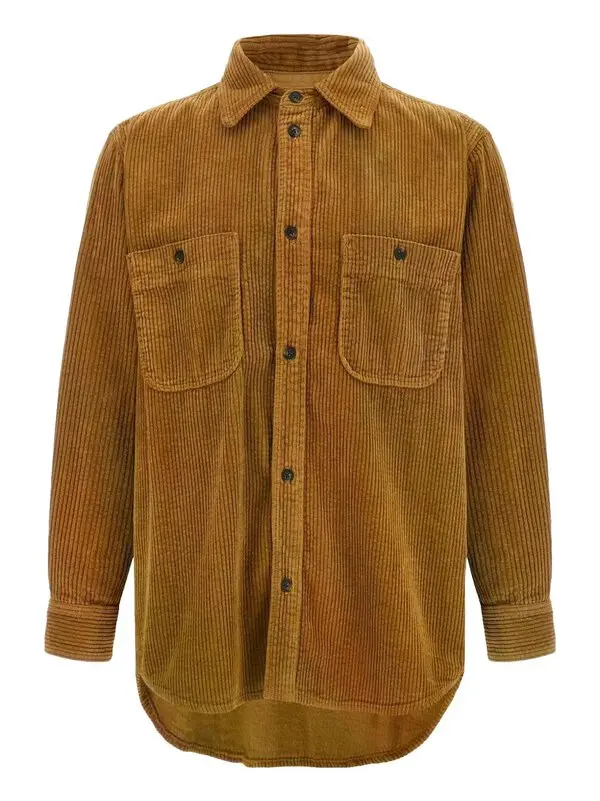 MARANT Nario Corduroy-effect Shirt - Brown