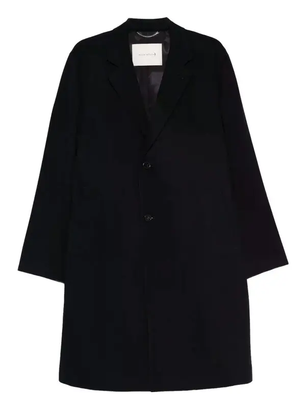 Mackintosh Stanley Single-breasted Coat - Blue