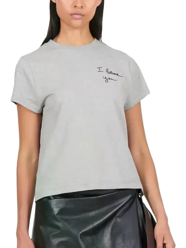 Loewe Embroidered Short-sleeved T-shirt - Grey
