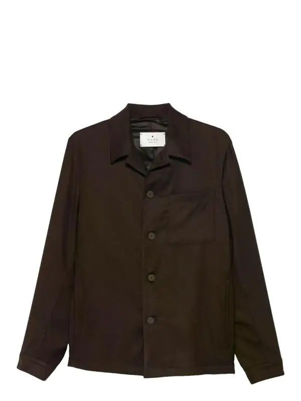 MANUEL RITZ Button Pocket Jacket - Brown