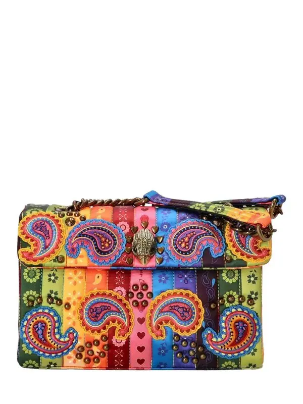 Kurt Geiger Paisley-print Cross Body Bag - Yellow