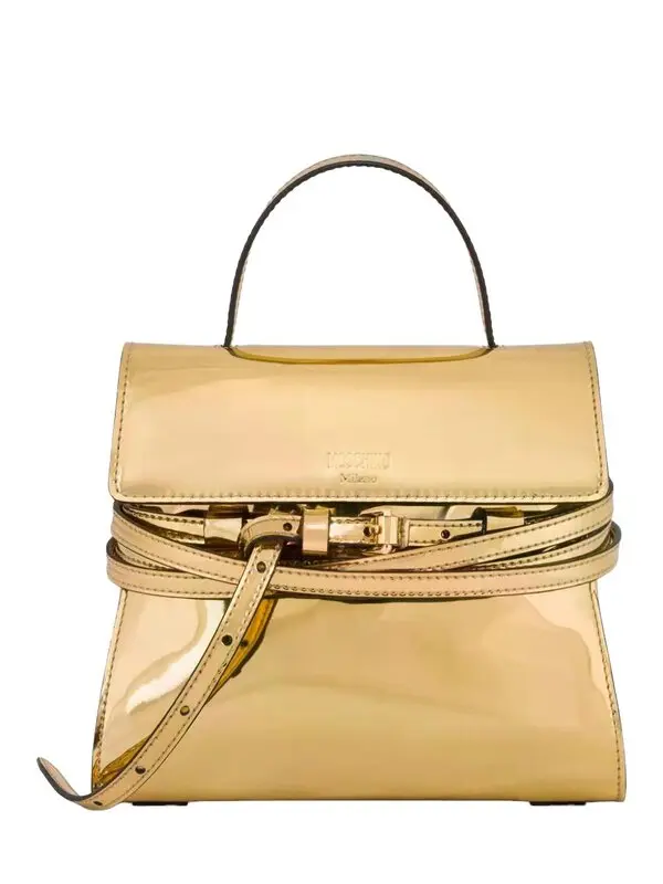 Moschino Top Handle Tote Bag - Gold