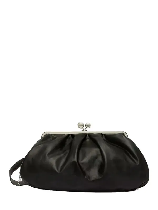 Max Mara Large Pasticcino Deconstructed Clutch Bag - Black