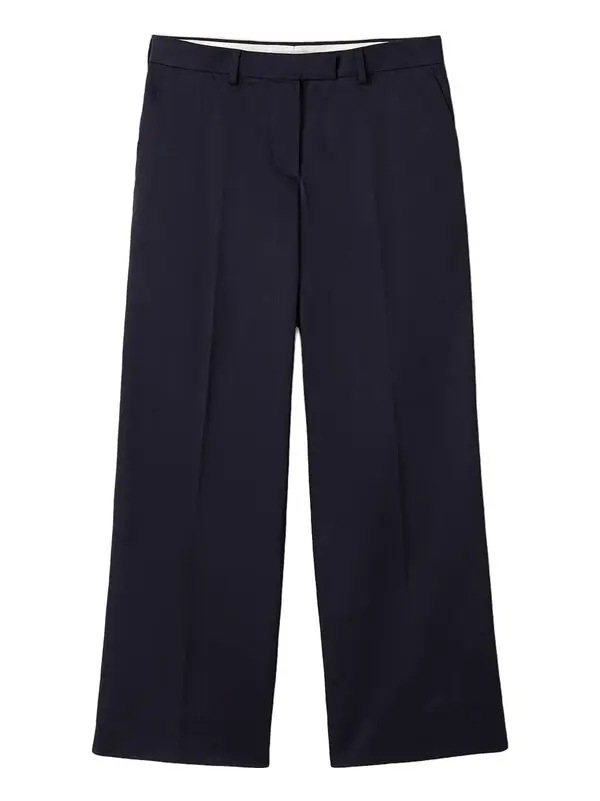 Miu Miu Straight Leg Chino Trousers - Navy