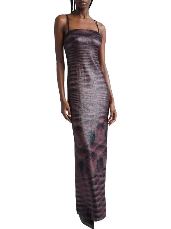 Missoni Flame Pattern Knit Dress - Multi Brown And Black