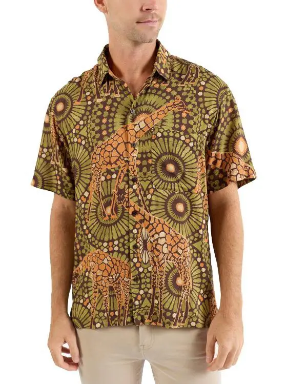 Kenny Flowers The Africashort Sleeve Shirt - Brown