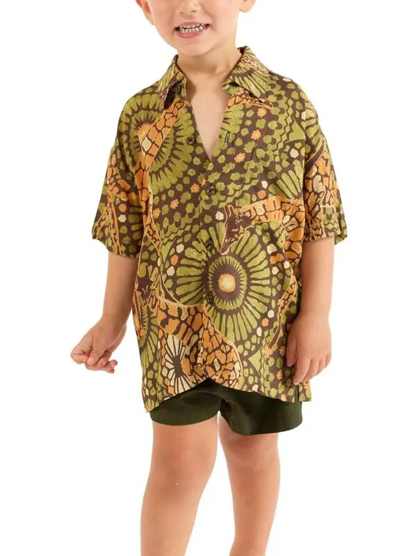 Kenny Flowers The Africaboys Hawaiian Shirt - Brown