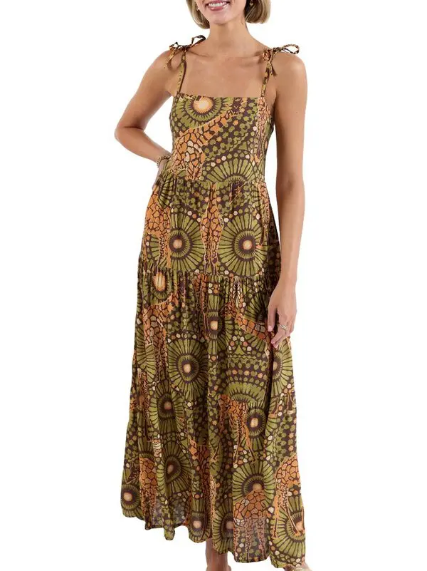 Kenny Flowers Africaresort Maxi Dress - Brown