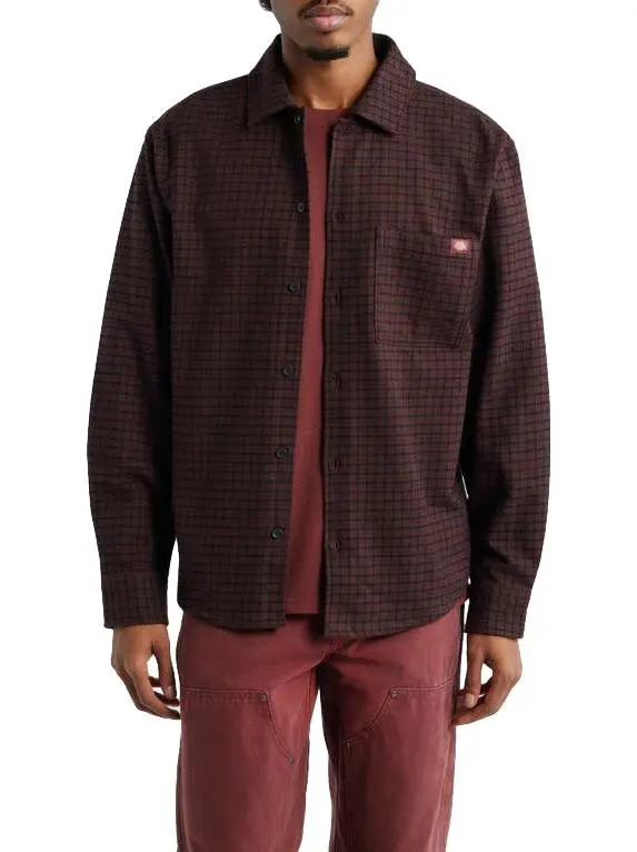 Dickies Hendersonville Classic Fit Check Brushed Cotton Button-up Shirt - Andorra