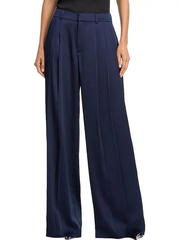 Cinq À Sept Marne Wide-leg Pants - Navy