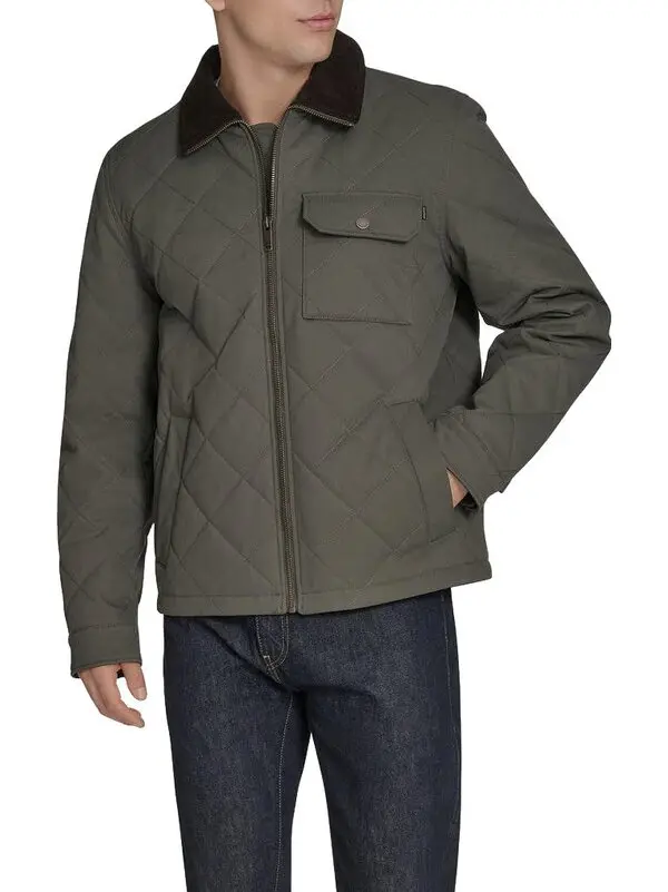 DOCKERS® Depot Quilted Jacket - Chartreuse