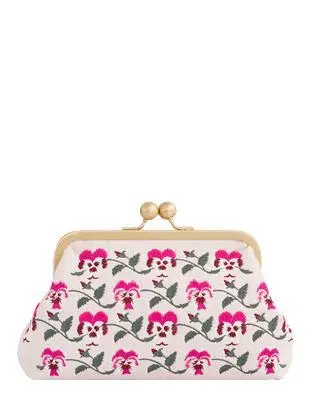 FABLE ENGLAND Pansy Victoriana Clutch - Pink