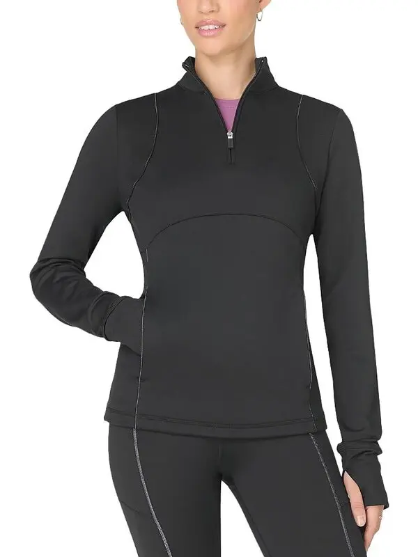 Sweaty Betty Therma Half Zip Top - Black