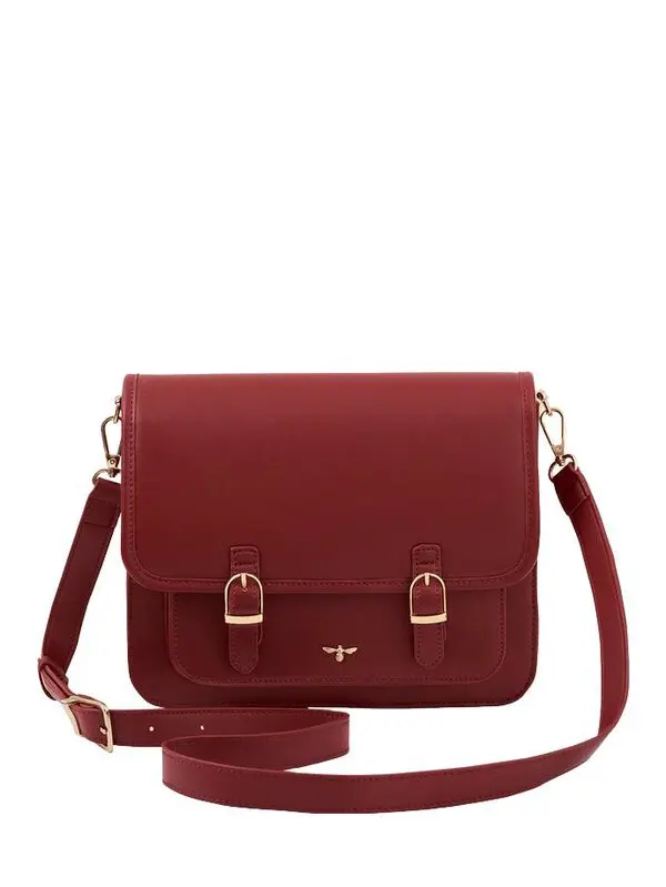 FABLE ENGLAND Wonderland Satchel - Cherry Red