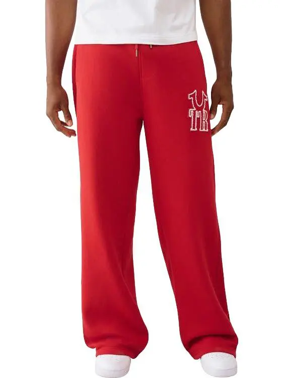 True Religion Rib Stitch Dept Baggy Sweatpants - Trv Red