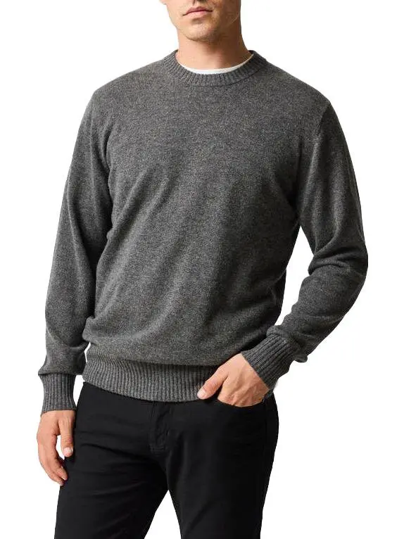 Rodd & Gunn Stewart Island Wool & Cashmere Crewneck Sweater - Asphalt