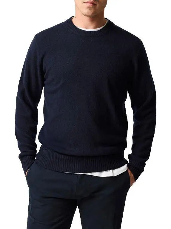 Rodd & Gunn Stewart Island Wool & Cashmere Crewneck Sweater - Midnight