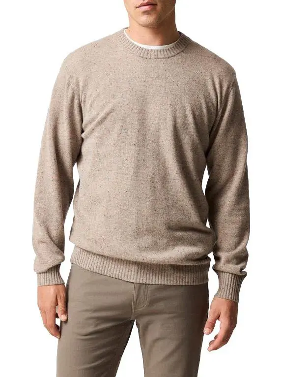 Rodd & Gunn Stewart Island Wool & Cashmere Crewneck Sweater - Sand