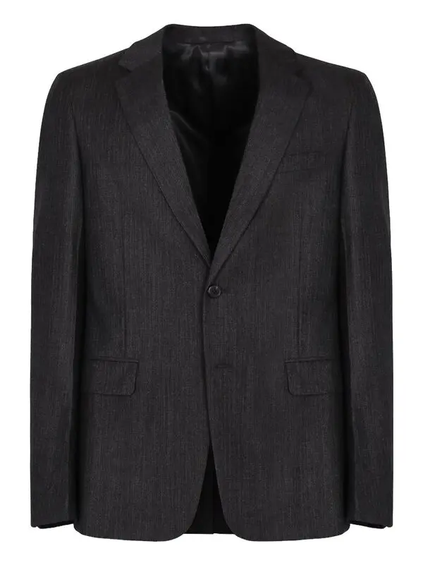 Prada Single-breasted Wool And Cashmere Coat - Grey