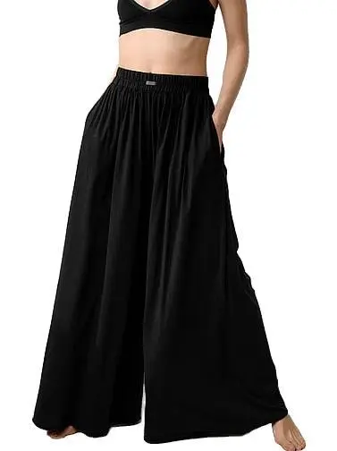Victoria's Secret Organic Pima Wide-leg Pant - Black