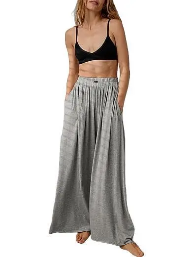 Victoria's Secret Organic Pima Wide-leg Pant - Grey
