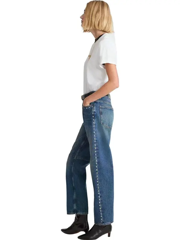 Madewell The Darted Barrel-leg Jean - Concho Wash