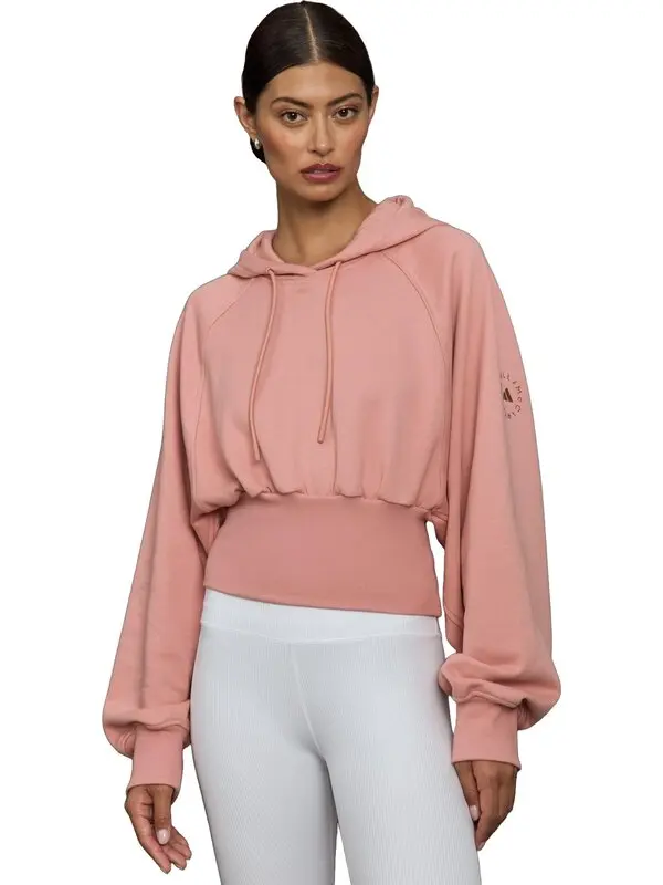 Adidas By Stella McCartney Asmc Cropped Hoodie - Light Rosewood
