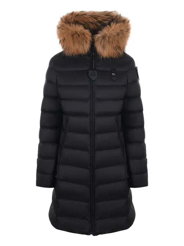 BLAUER. Down Coat - Black