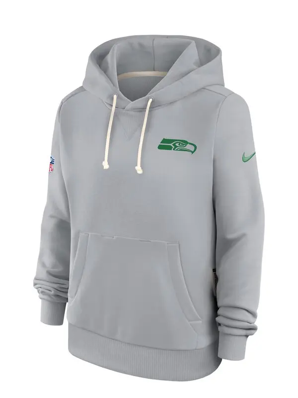 Nike Seattle Seahawks Rivalries Collection Sideline Dri-fit Nfl Pullover Hoodie - Grey