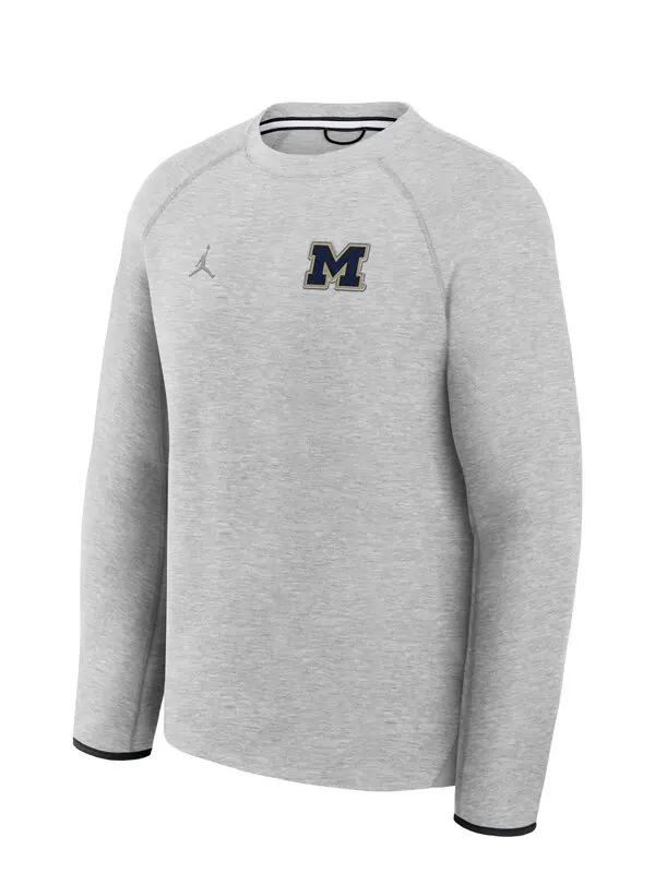 JORDAN Michigan Tech Fleece Crew - Grey