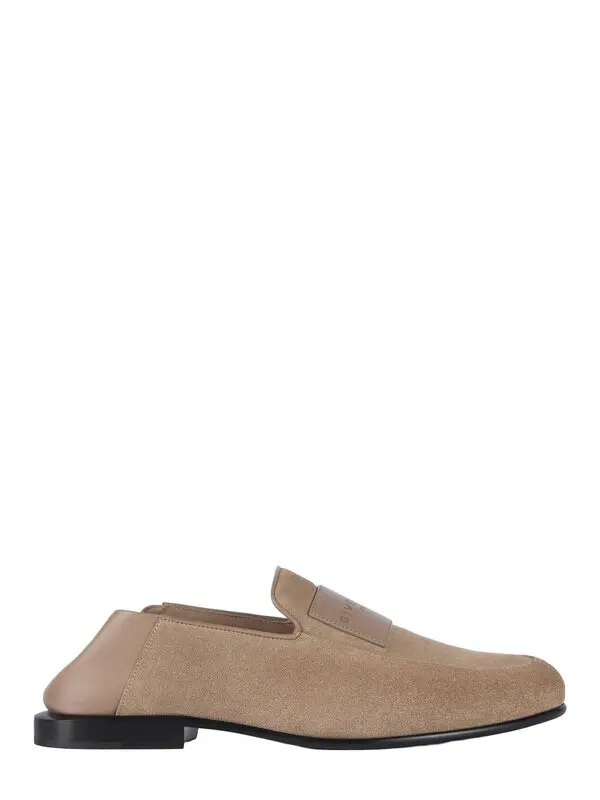 Givenchy Suede Label Loafers - Beige