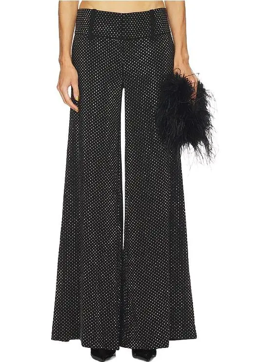 Alice + Olivia Olivia Wide Leg Flare Pant - Black